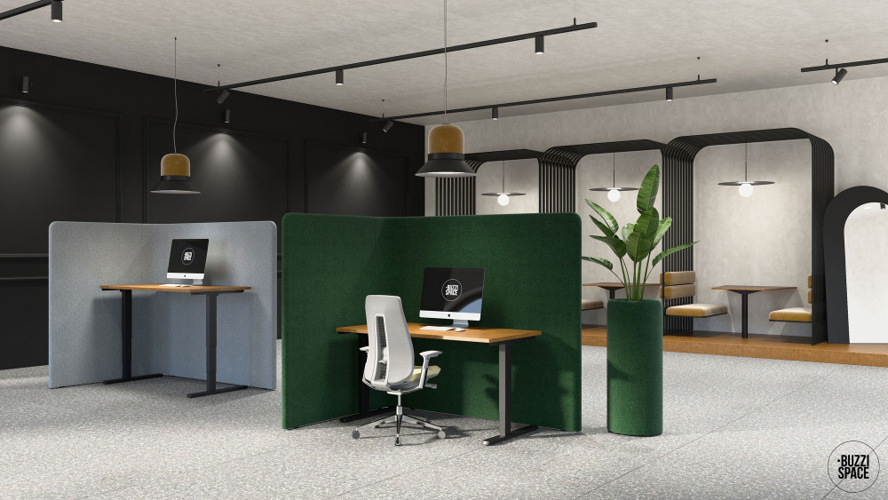 Quiet Mark | BuzziSpace BuzziShield Hook Acoustic Room Divider